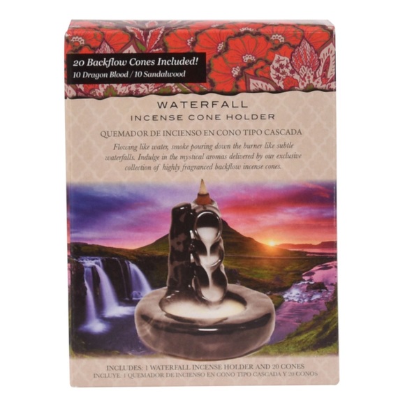 Flora Classique | Accents | Waterfall Incense Cone Holder Includes 2 ...